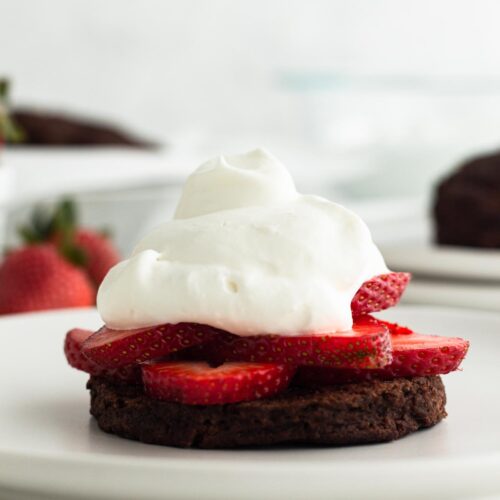 Chocolate Strawberry Shortcake - Always Eat Dessert