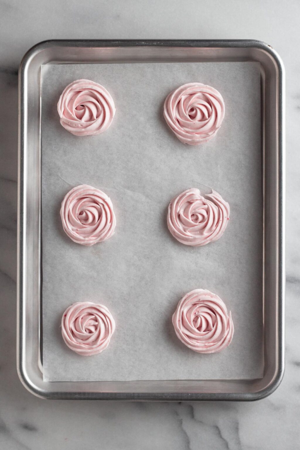 Strawberry Meringue Roses - Always Eat Dessert