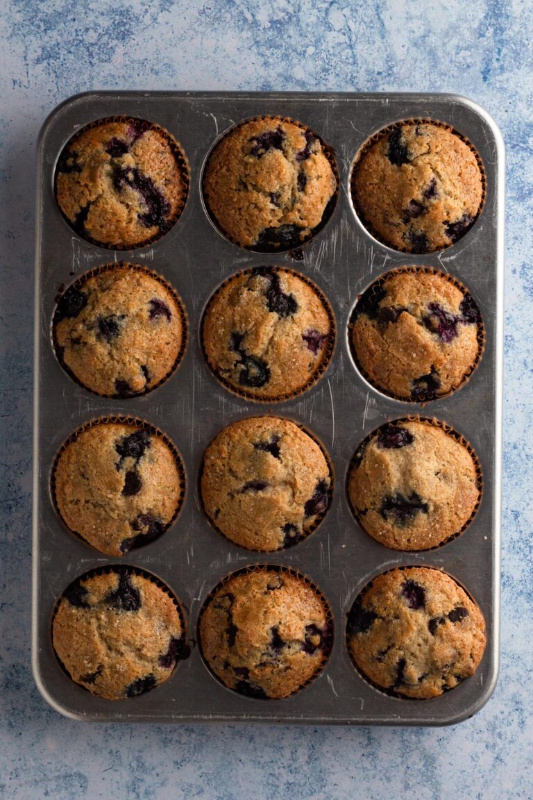 Blueberry Chocolate Chip Muffins - Always Eat Dessert