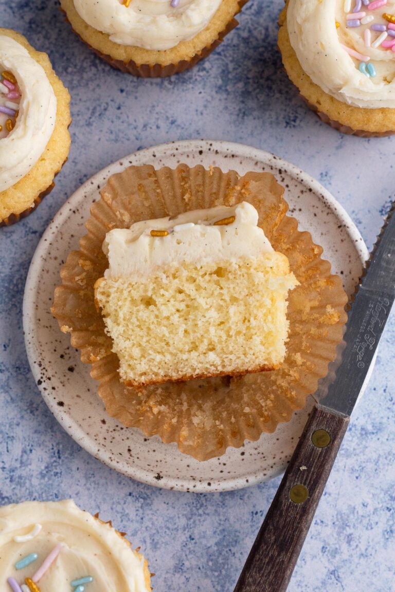 Moist & Fluffy Vanilla Cake - Always Eat Dessert