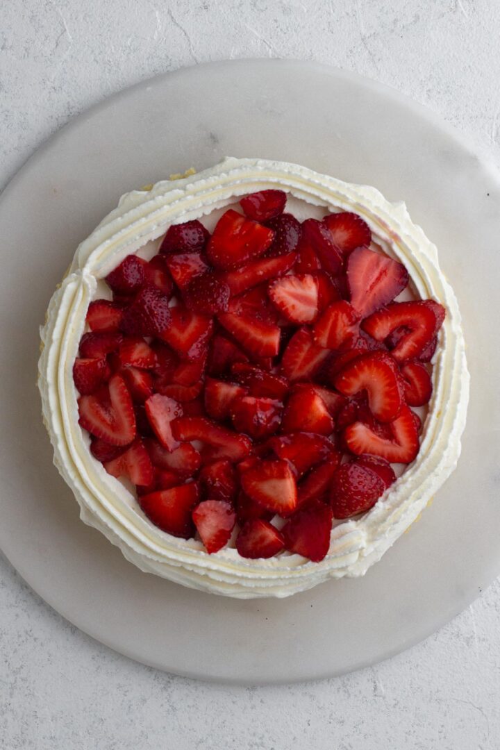 Strawberry Vanilla Cake - Always Eat Dessert
