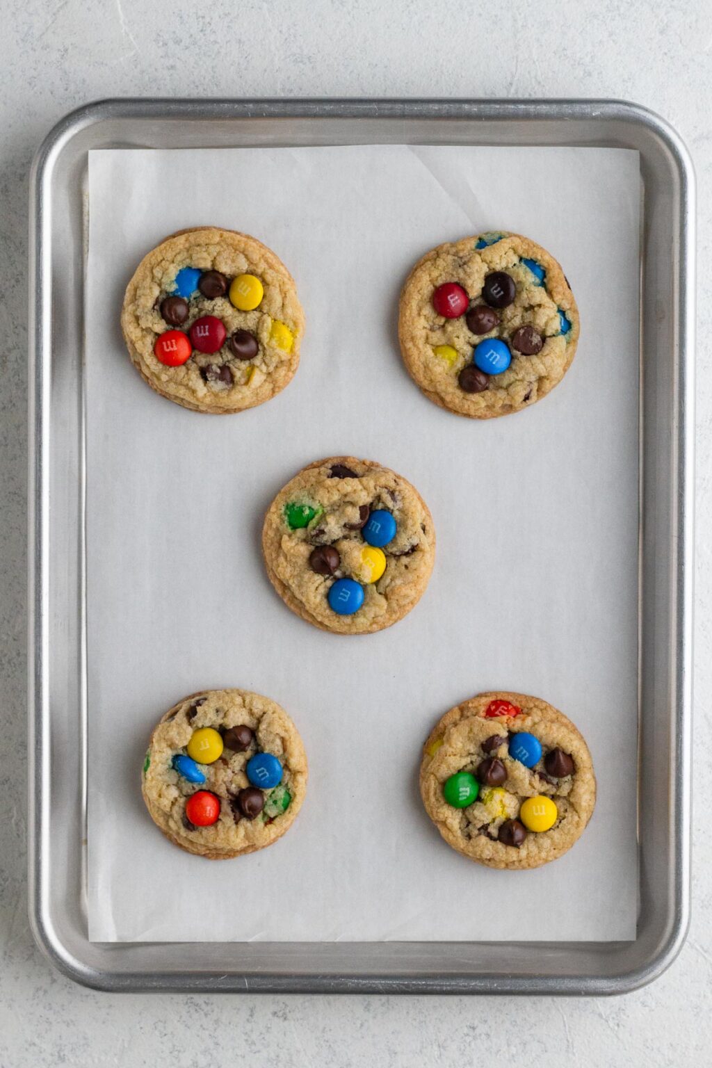 M&M Chocolate Chip Cookies - Always Eat Dessert