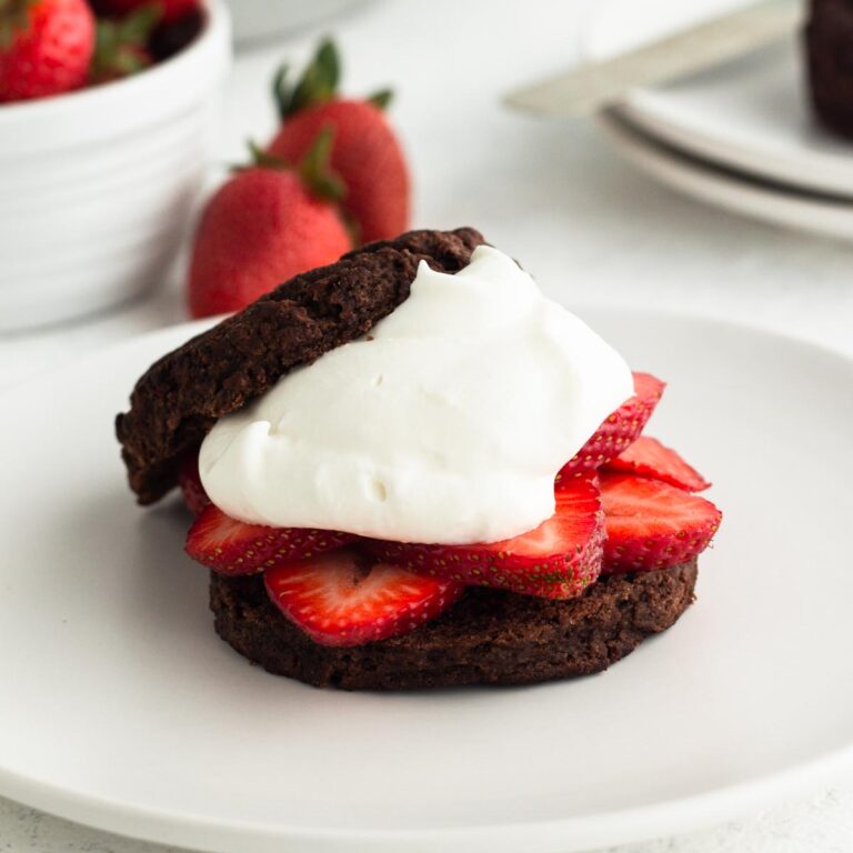 Chocolate Strawberry Shortcake - Always Eat Dessert