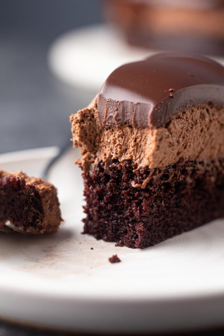 Triple Chocolate Mousse Cake - Always Eat Dessert